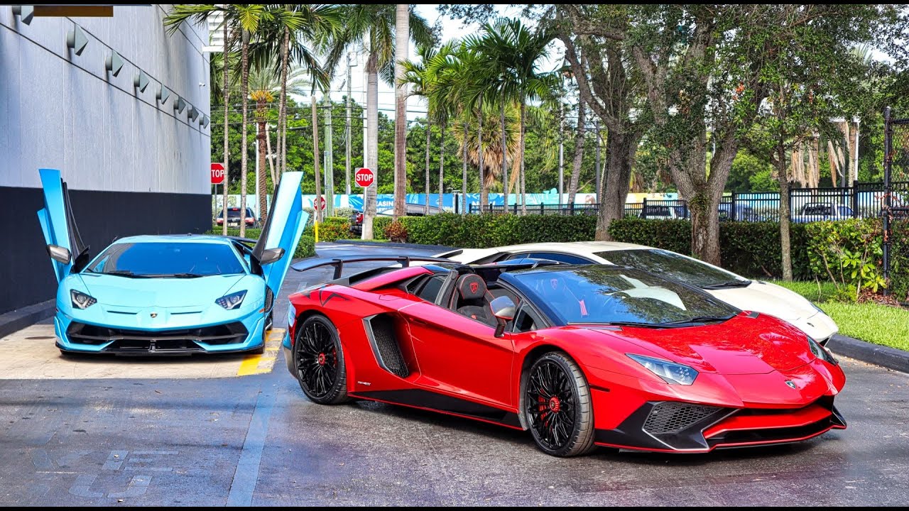Lamborghini PARADISE - Aventador SVJ, SV, S - LOUD SOUND at Lamborghini ...
