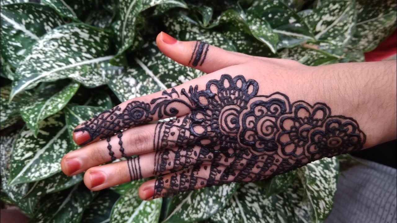 Stylish Mehandi || Mehandi Tutorial - YouTube