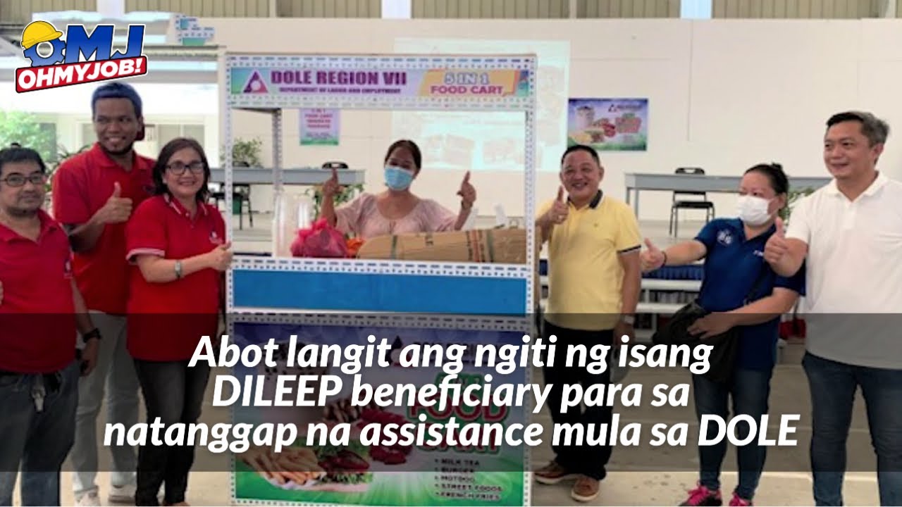 Abot langit ang ngiti ng isang DILEEP beneficiary para sa natanggap na ...