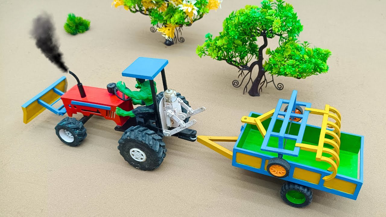 Creative diy mini tractor trolley loading new technology | science ...