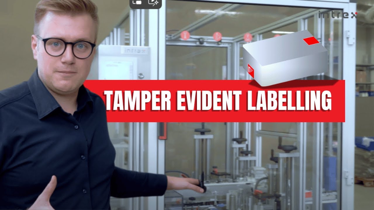 Tamper evident labelling - Intrex SET 1232F - YouTube