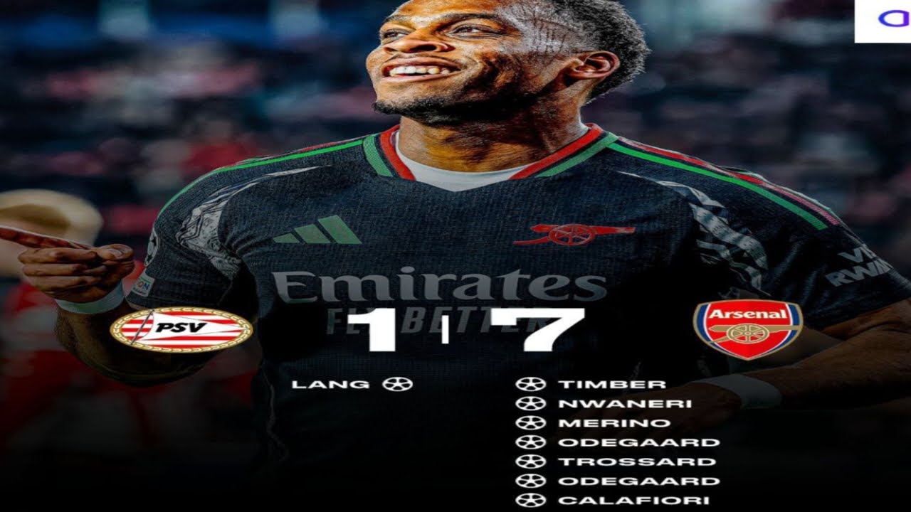 Arsenal vs PSV/ 7- 1 Highlights All Goals - YouTube