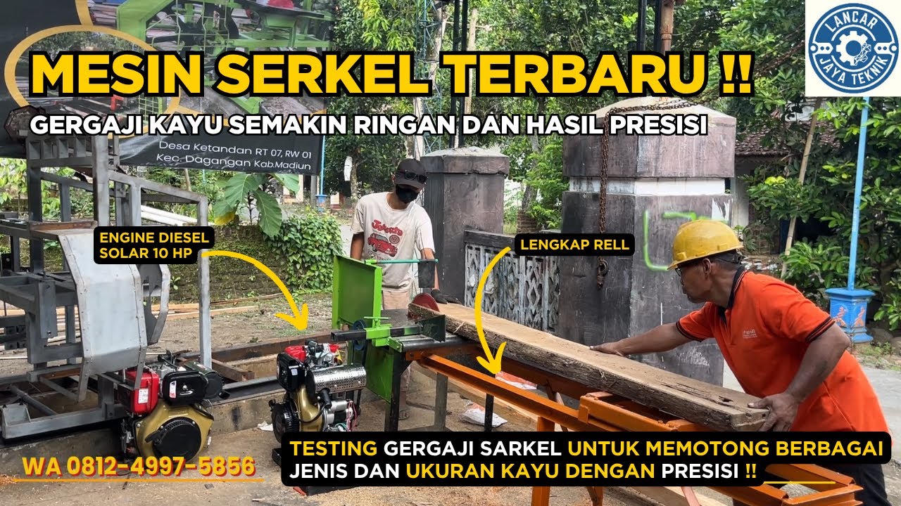GERGAJI SERKEL PALING EFISIEN! Gergaji Serkel Piringan Lengkap Rell ...