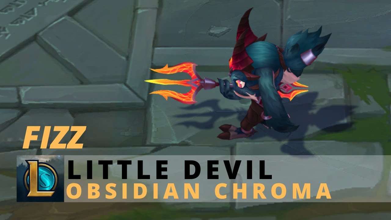 Little Devil Fizz Obsidian Chroma - League Of Legends - YouTube