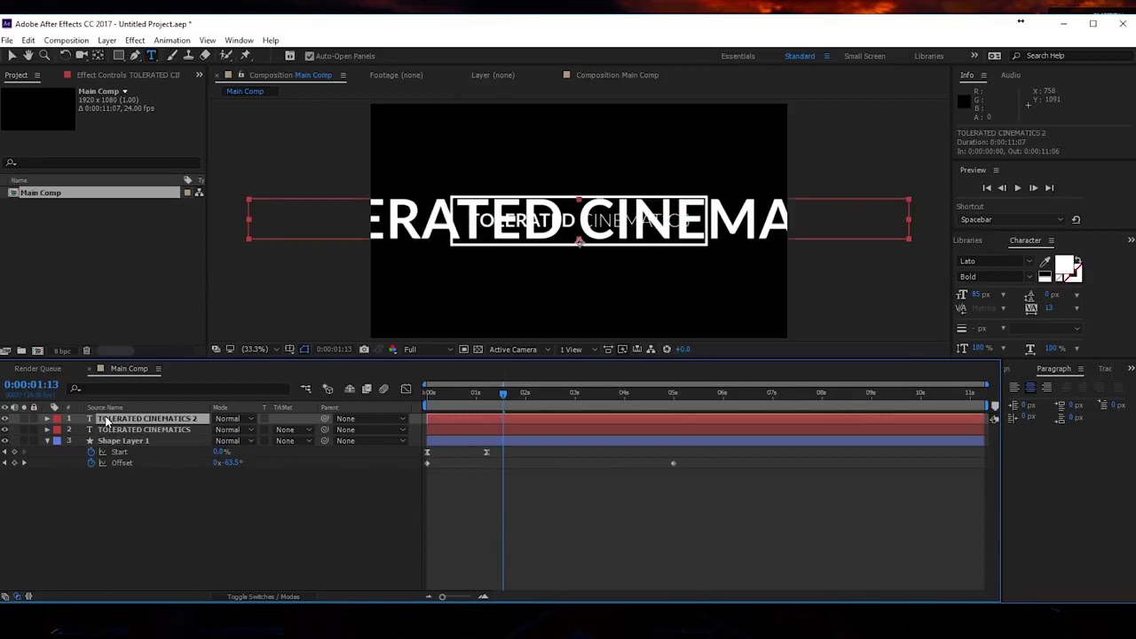 How to create a BALLIN Intro in Adobe After Effects animation ...