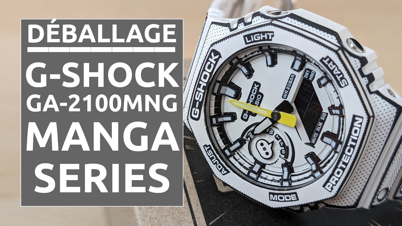 [DÉBALLAGE] Casio G-Shock GA-2100MNG Manga Series - YouTube