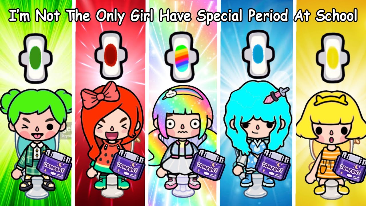 I’m Not The Only Girl Have Special Period At School | Toca Life World ...