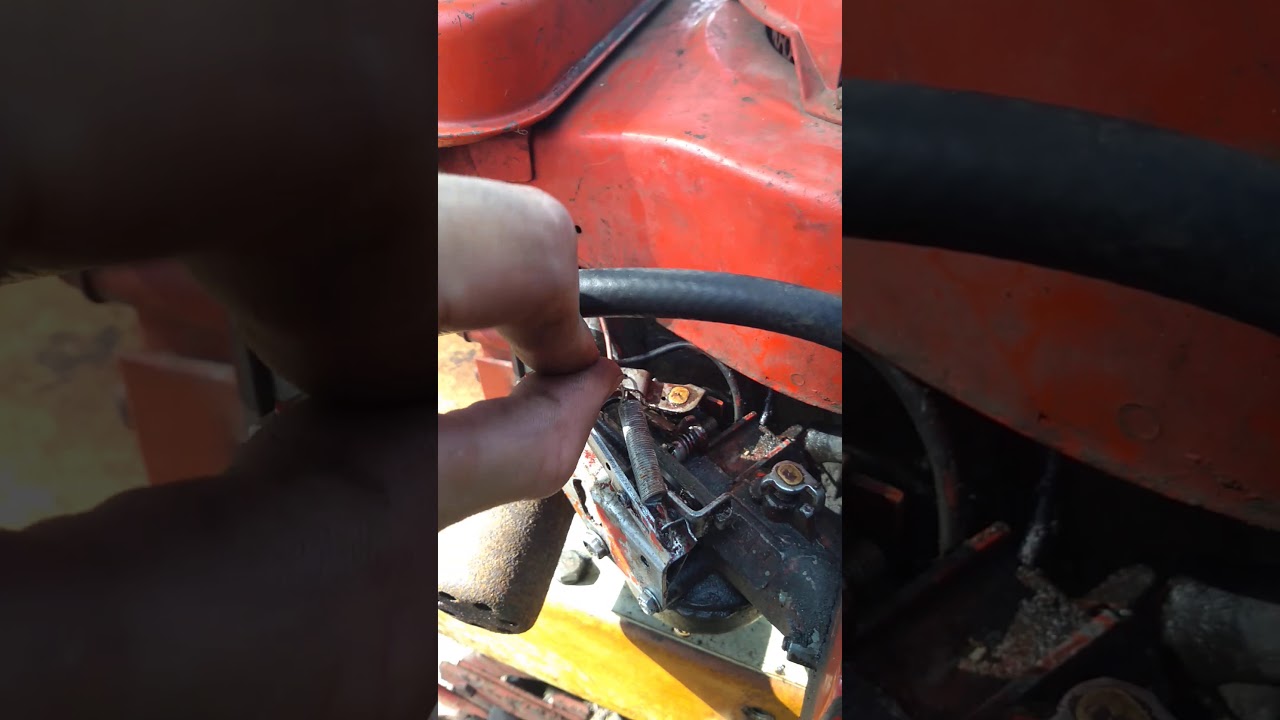 Roto tiller throttle spring. - YouTube