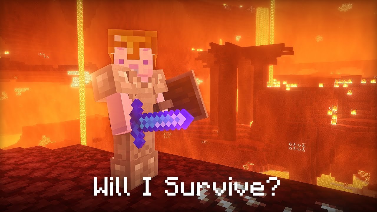 Into the Nether: Will I Survive? | Minecraft Relaxing Survival Ep.5 ...