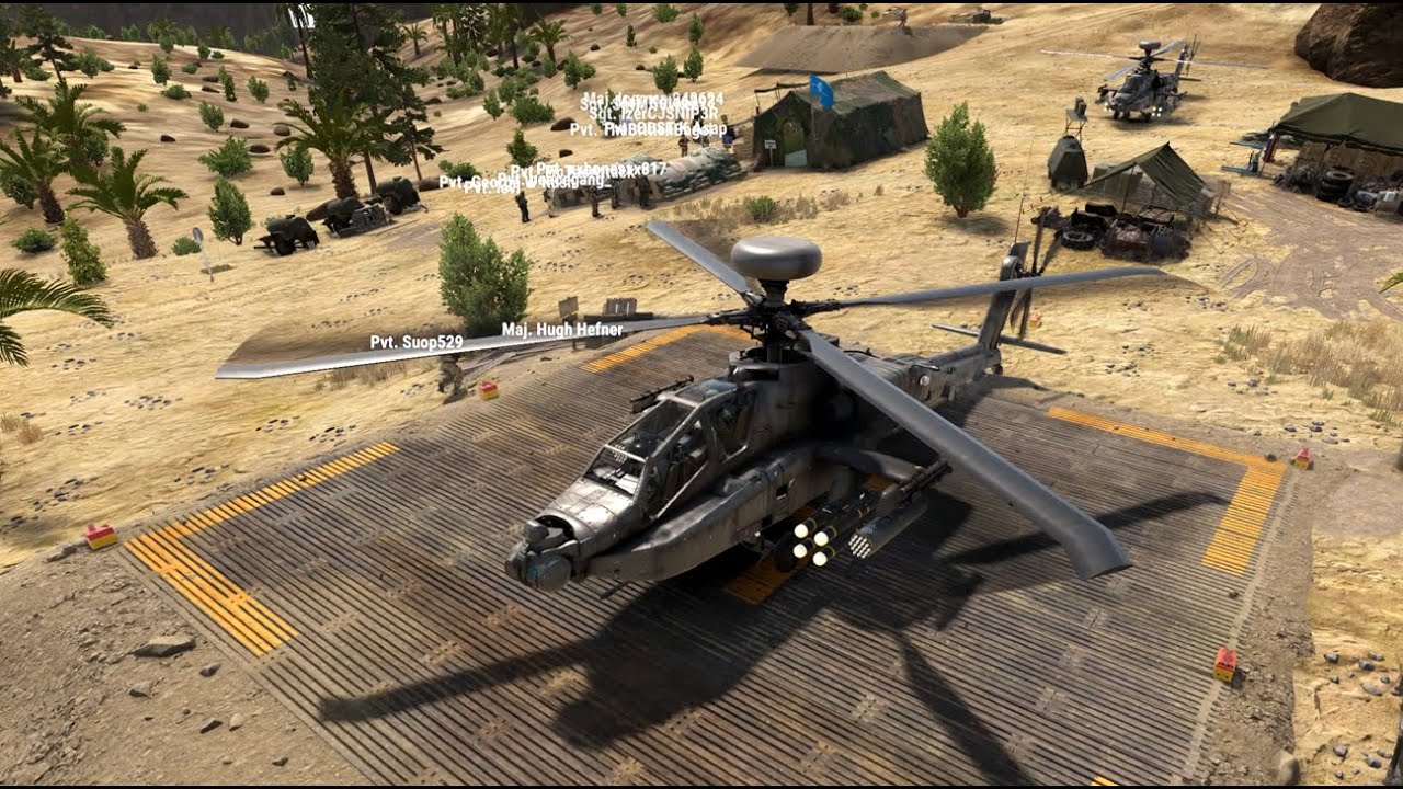 Enemies fear the AH-64D in Arma Reforger - YouTube