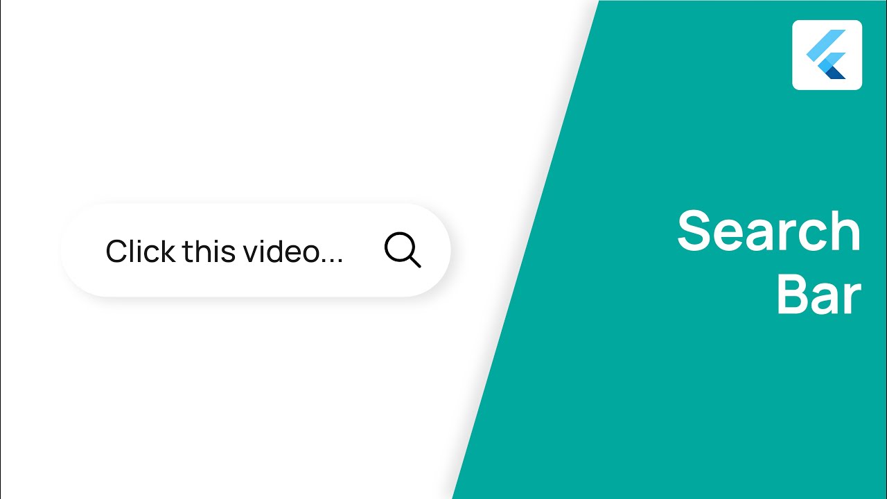 Search Bar | Flutter Tutorial - YouTube