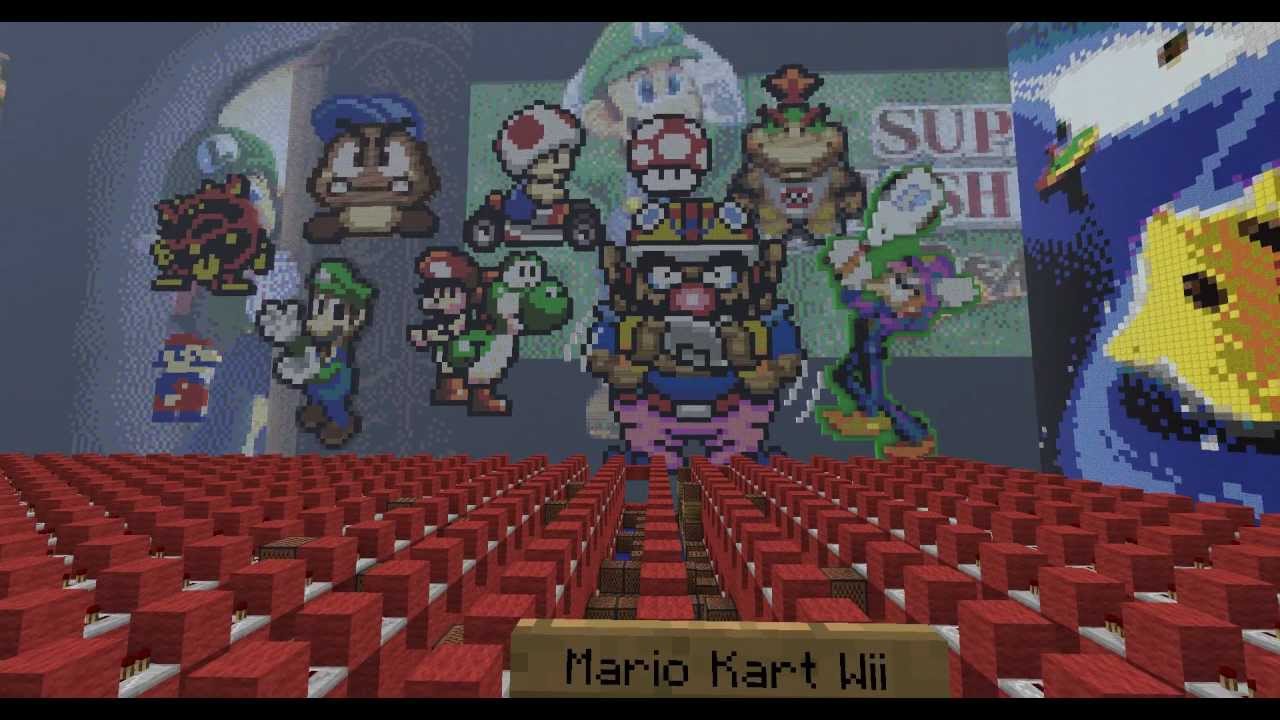 Mario Music Medley on Minecraft Note Blocks (1981-2011) - YouTube