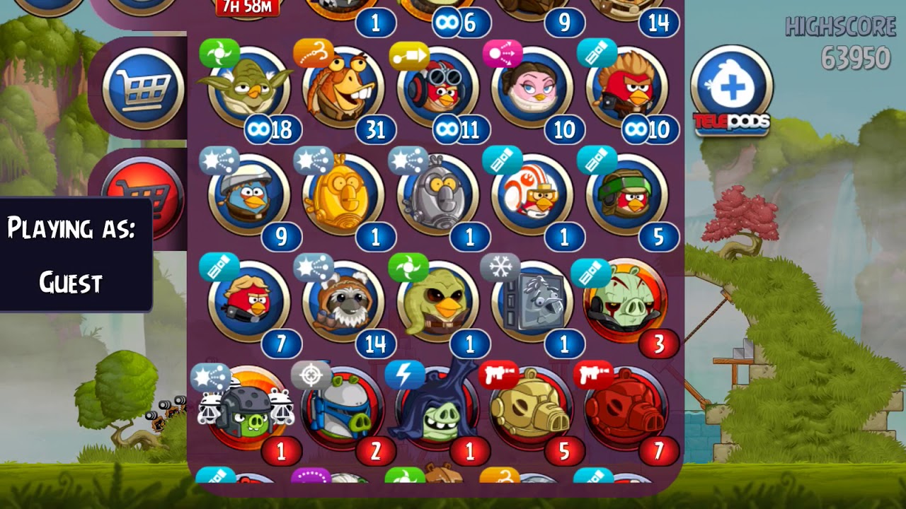 Angry Birds Star Wars II Level B1-4 One Shot With Hera - YouTube