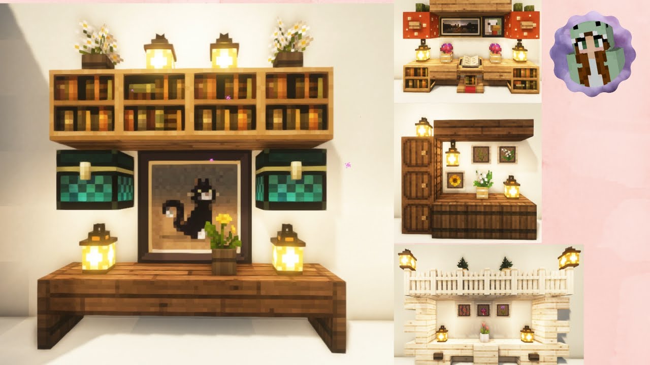 👉Minecraft: Muebles para Interior/Decoración Tutorial Parte 3🍀 - YouTube