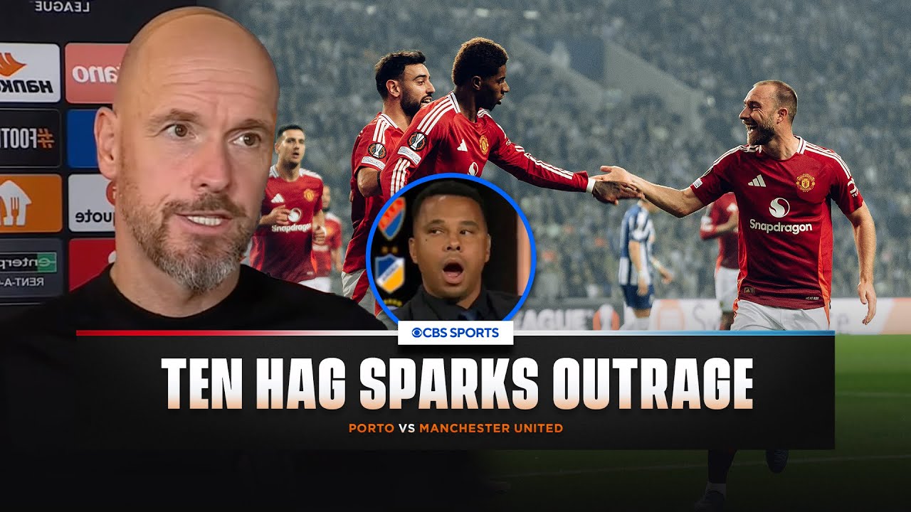 Erik ten Hag's Rashford sub sparks outrage in studio! | Porto vs ...