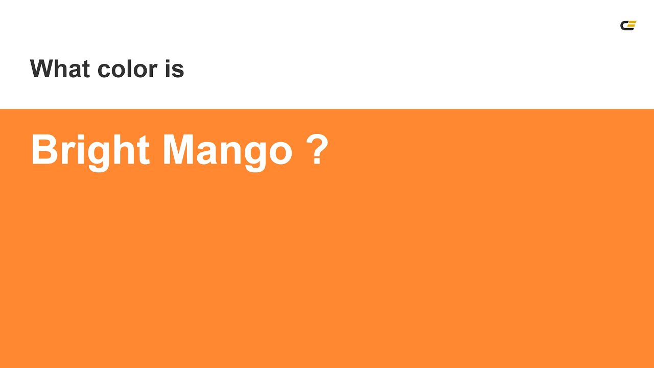 Bright Mango color #ff8830 hex Cool Orange color ff8830 - YouTube