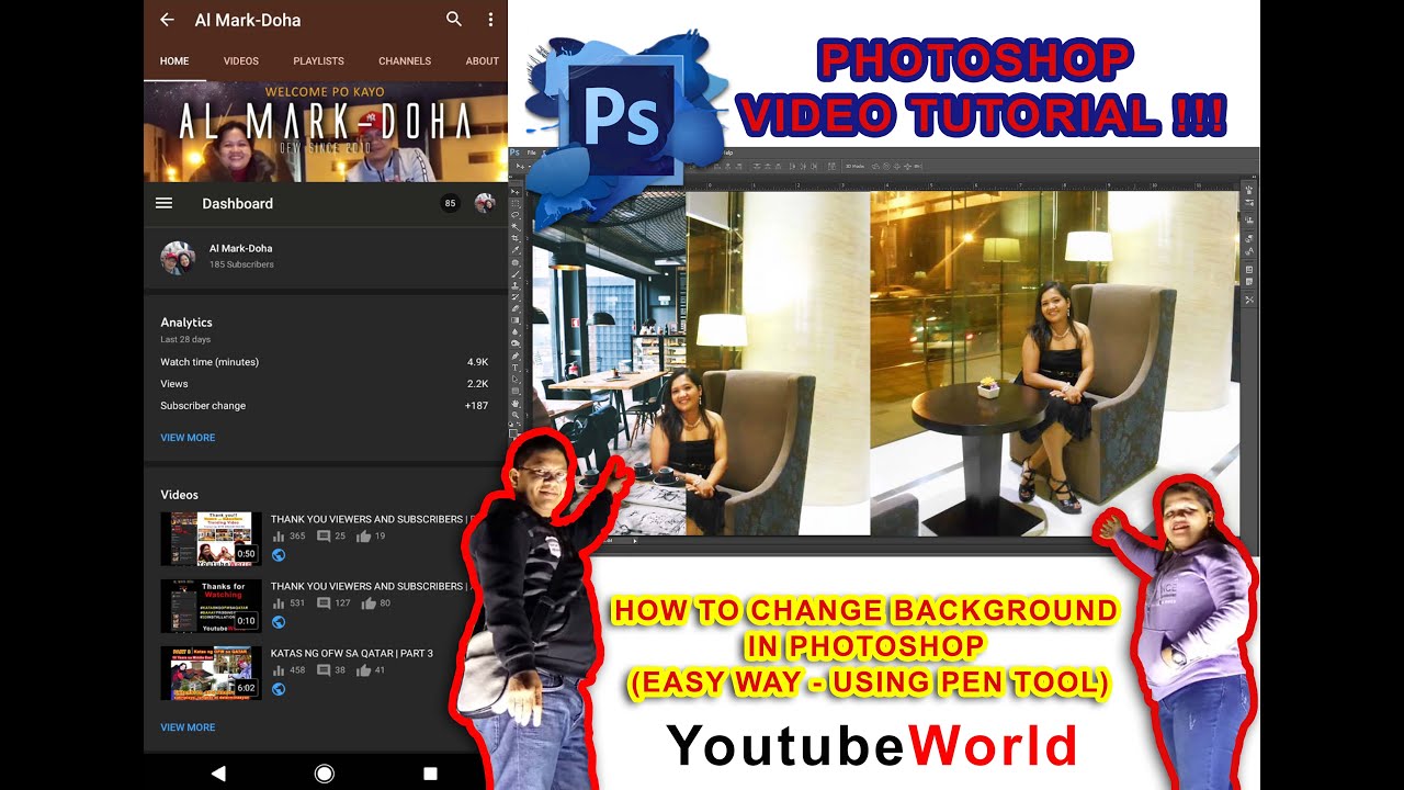 HOW TO EDIT BACKGROUND IN PHOTOSHOP USING PEN TOOL TAGALOG VERSION how-to-edit-background-in-photoshop-using-pen-tool-tagalog-version