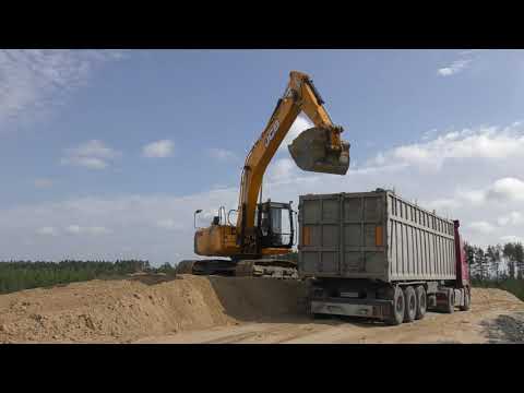 Робота гусеничного екскаватора JCB JS205LC - YouTube