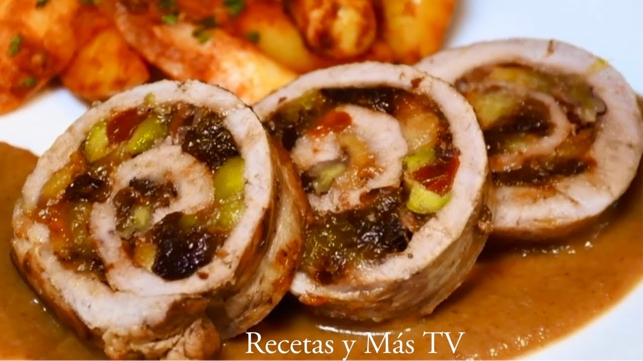 Lomo Relleno Para Navidad y Año Nuevo Receta Paso A Paso Sabrosa y ...
