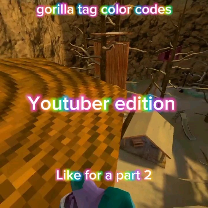 Youtuber gorilla taeg color code #gorillatag #vr #shorts #best #codes - YouTube
