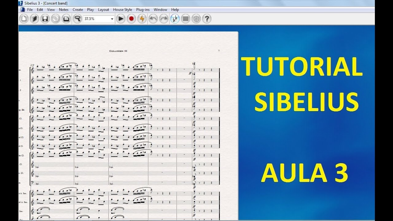 Tutorial Sibelius - aula 3 - YouTube