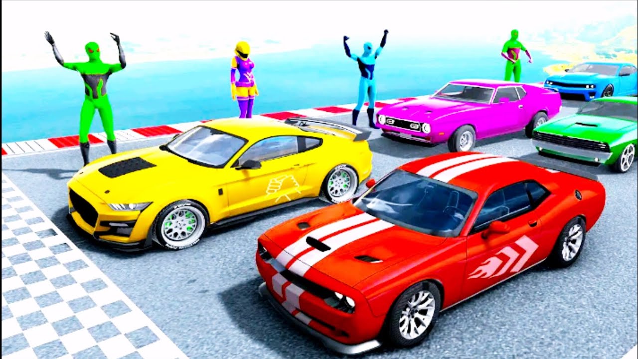 GTA V crazy funny jump challenge bycars, trucks [GTAV MODS] لعبة جراند ...