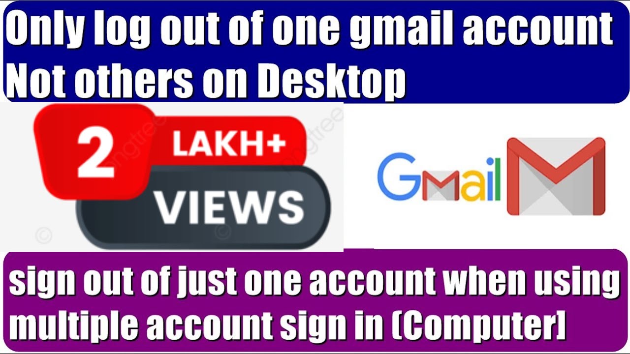 How To Sign Out Of One Gmail Account Not Others Using Multiple Account Sign In On Computer YouTube How To Sign Out Of One Gmail Account Not Others Using Multiple Account Sign In On Computer YouTube