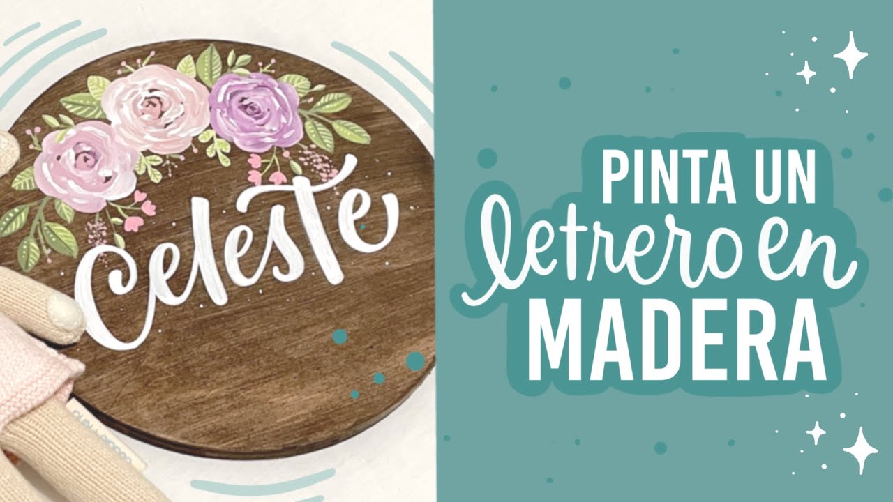 DIY Pintemos un letrero de madera - YouTube