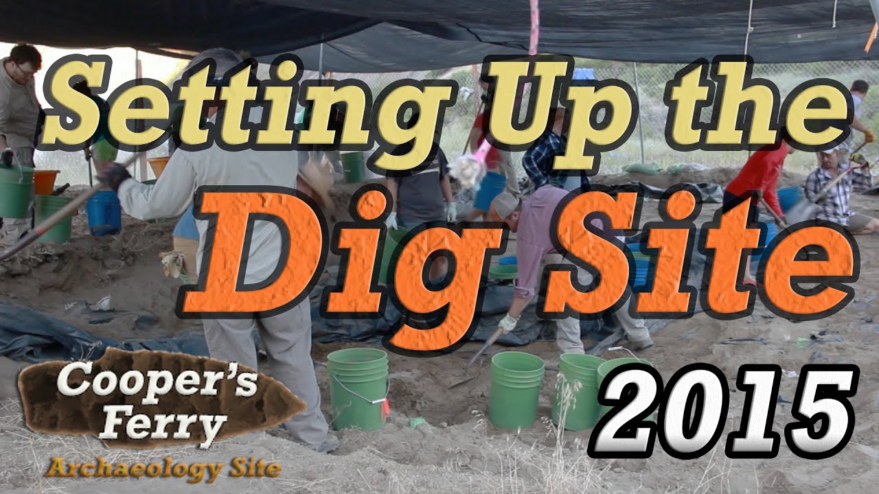 Cooper's Ferry 2015 - Setting Up the Dig Site - YouTube