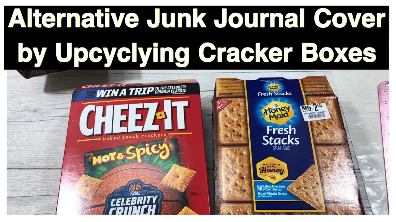 Alternative Junk Journal Cover by Upcyclying Cracker Boxes - YouTube