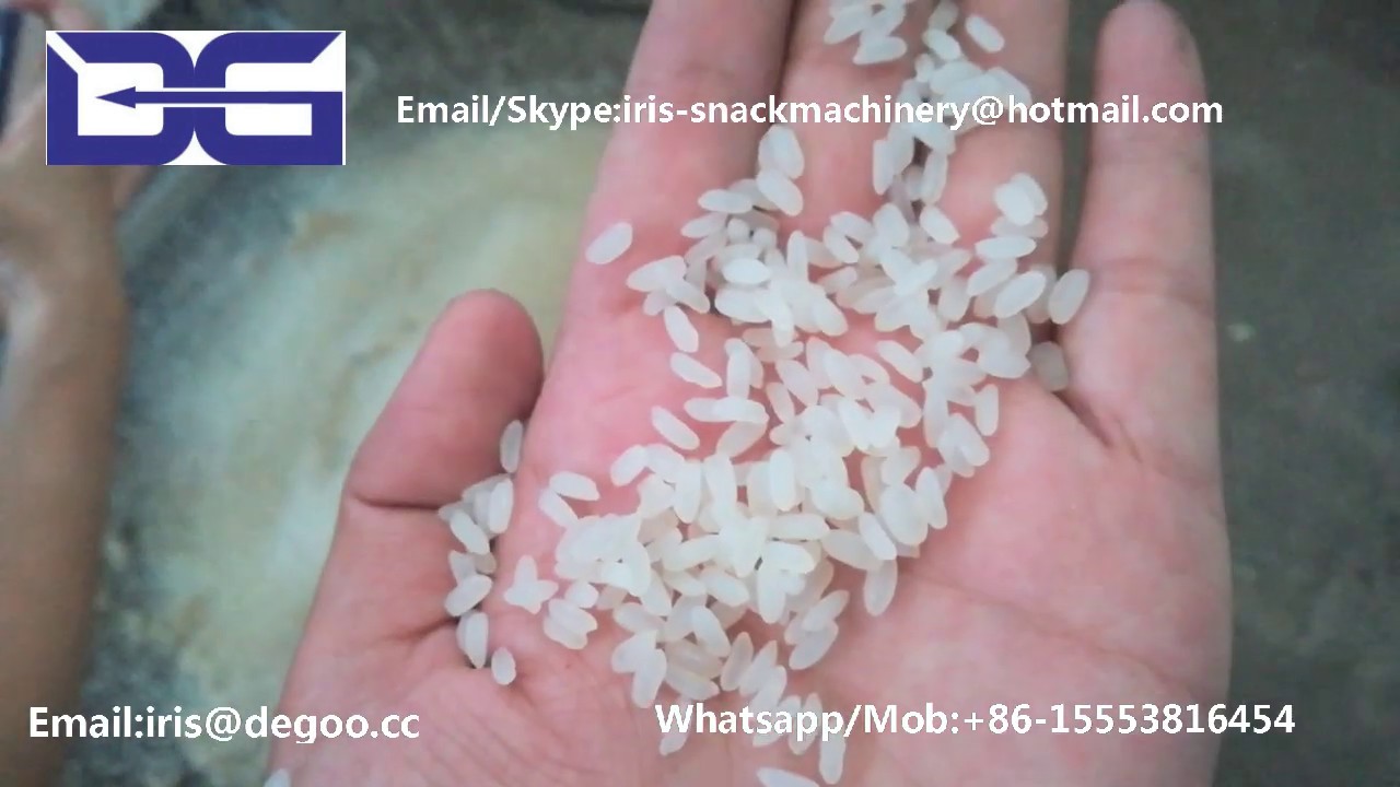 200-250kg/h fortified rice extruder machine/Nutritional rice process ...