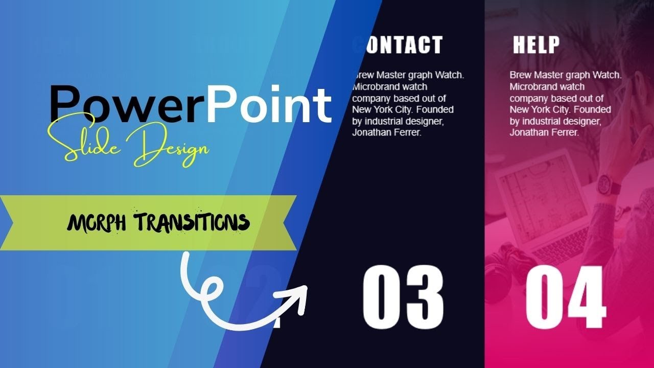 PowerPoint Presentation । Morph Transition । Slide Design Series। #Part ...
