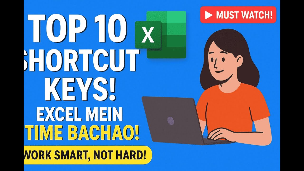 🔥 Top Excel Shortcut Keys for Beginners | Work Fast & Smart! 🚀 # ...