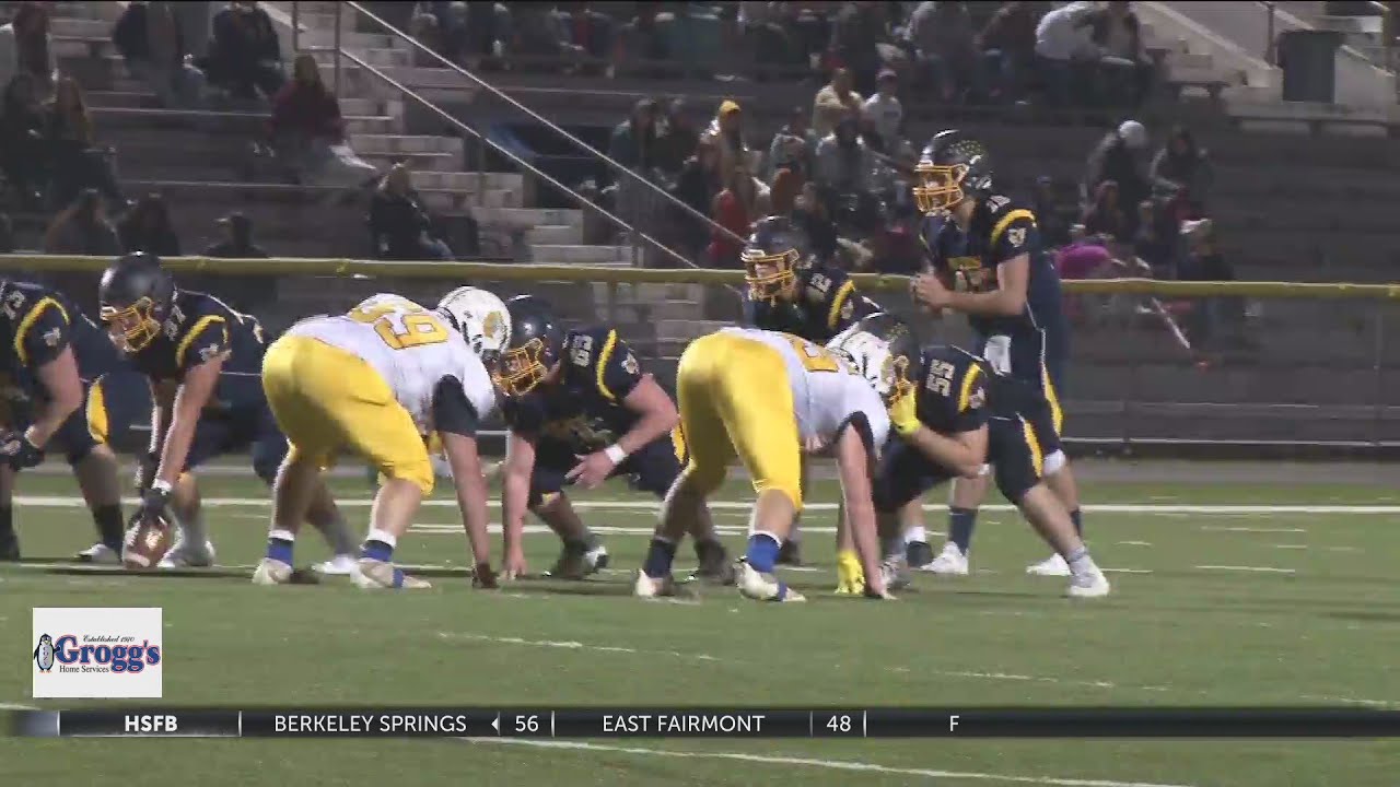 Week 9 HS Football Highlights: Berkeley Springs/E.Fairmont - YouTube