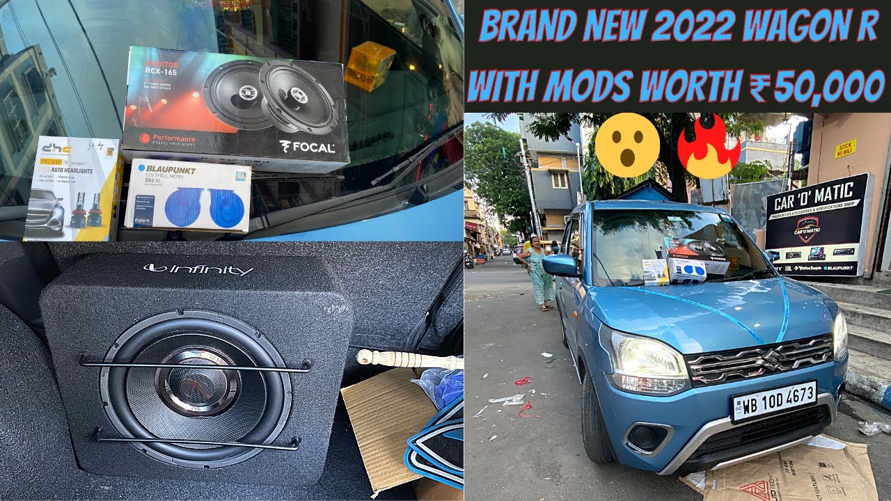 WAGON R 2022 MODIFIED WITH FULL MUSIC SETUP 😎 | FOCAL AUDIO 🔊 | 7D MATS ...