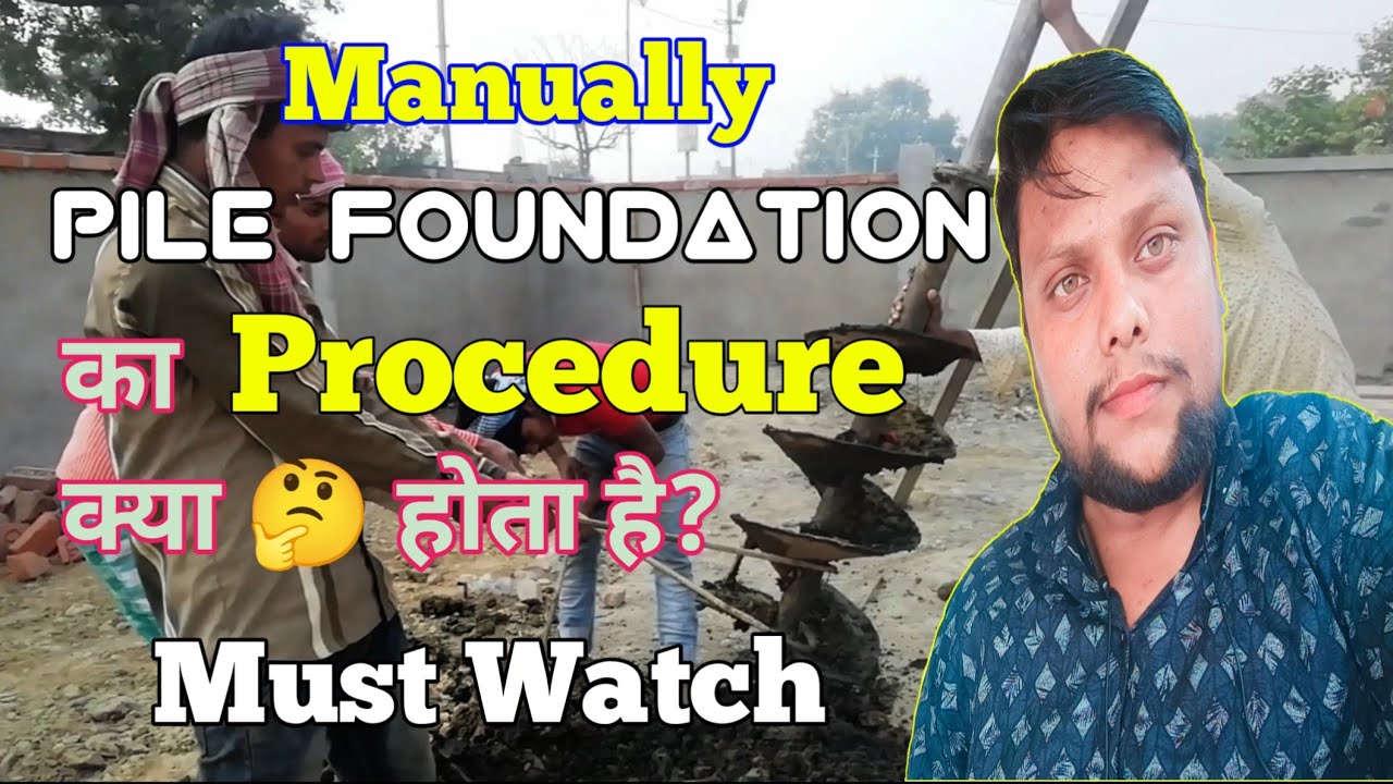 PILE Foundation l Manual AGUR Boring l Deep Foundation Construction ...