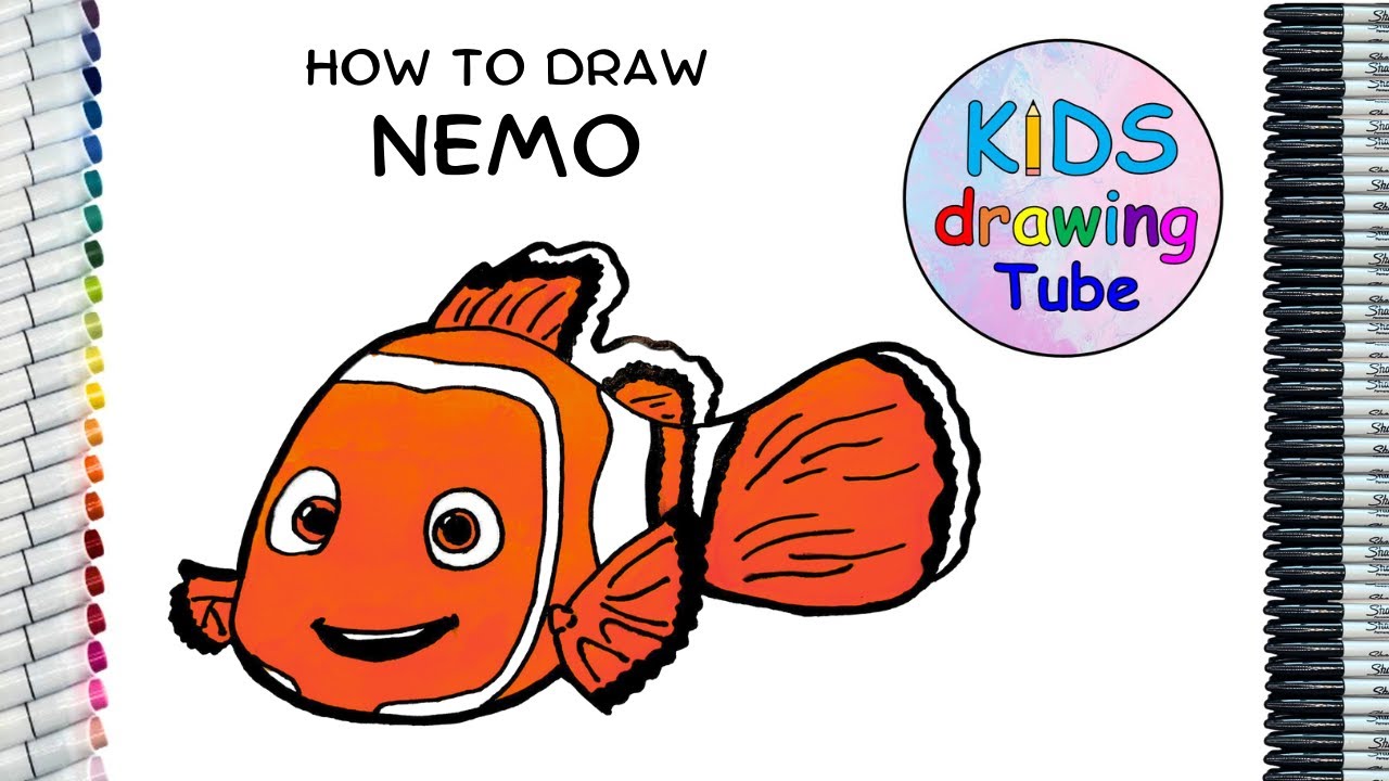 How to draw Nemo | Finding Nemo - Easy - YouTube