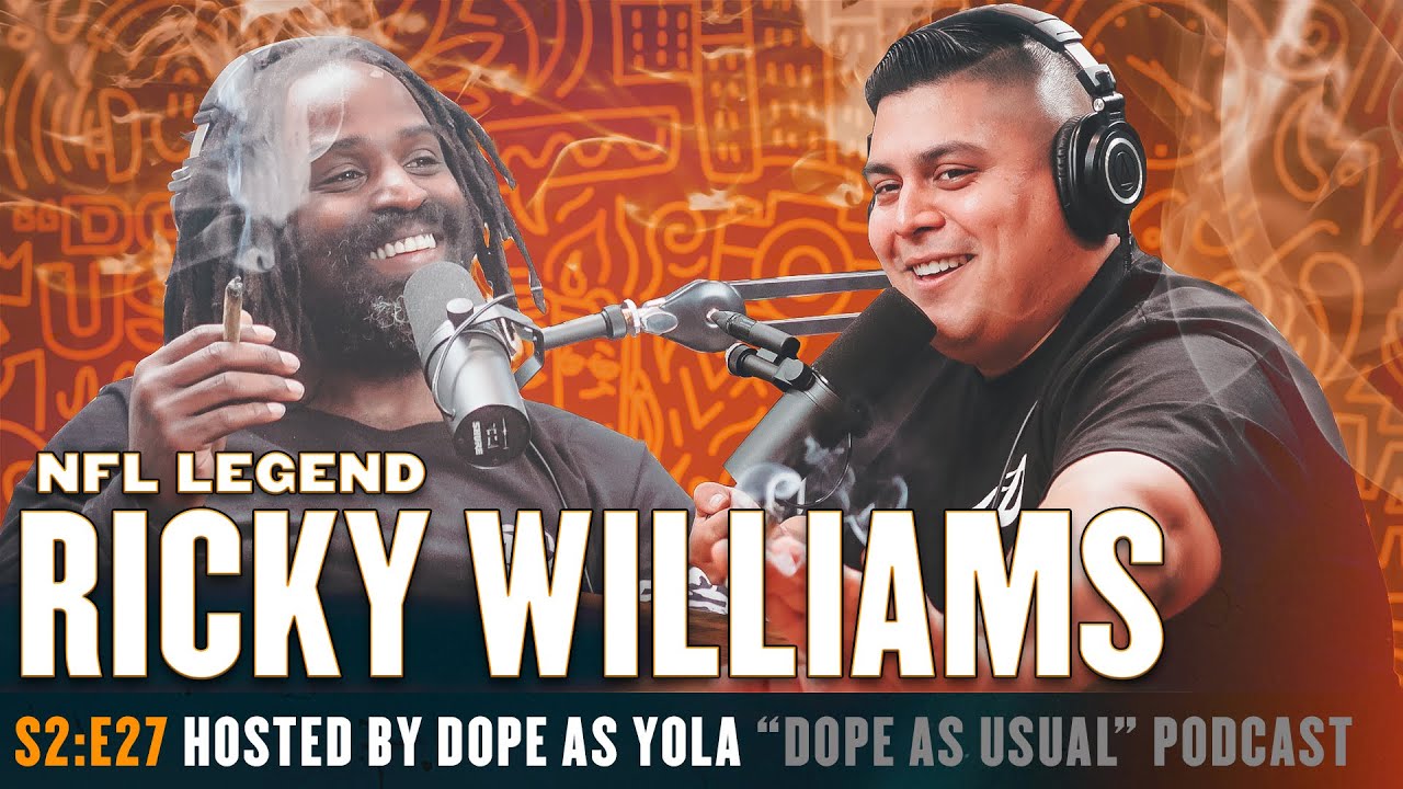 NFL Legend Ricky Williams | Hosted by Dope As Yola - YouTube