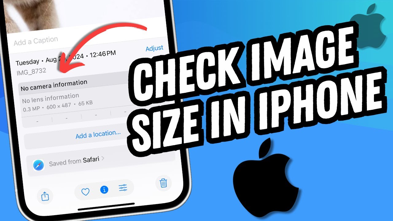 How To Check Image Size In iPhone | Full Guide - YouTube