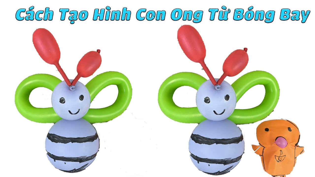 Hướng Dẫn Làm Con Ong Từ Bóng Bay | Sáng Tạo Từ Bóng Bay - YouTube