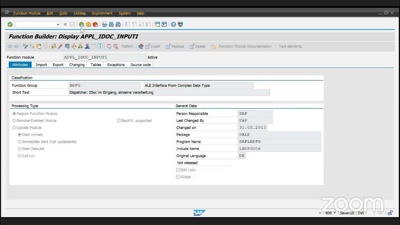 SAP ABAP ALE IDOC Configuration - YouTube