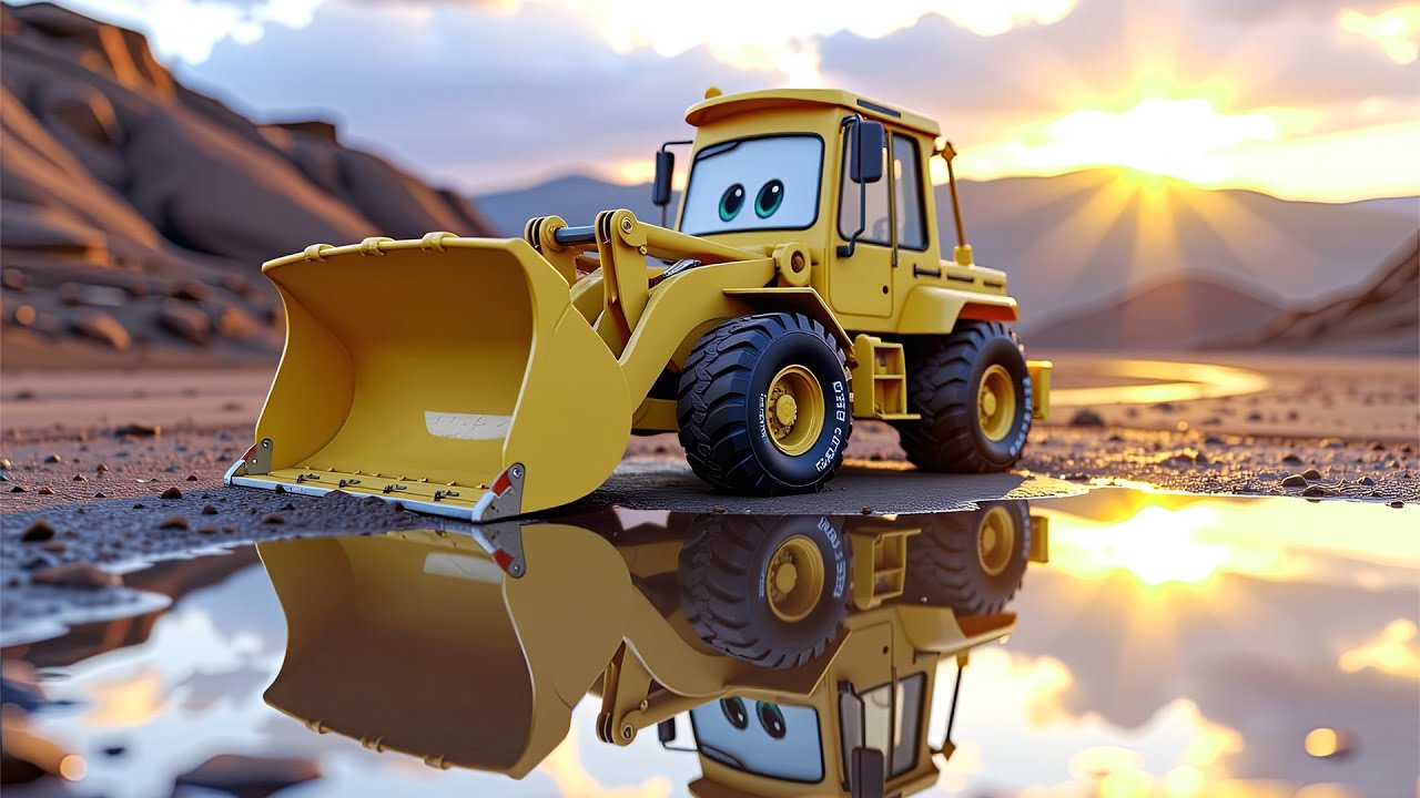 Fun Strong Bulldozer Go Go Go Animation English Learn Lyrics Child ...