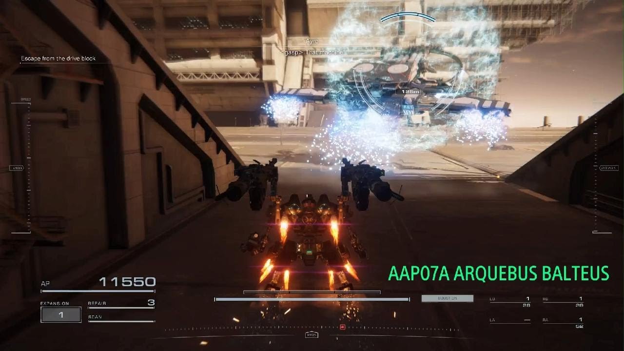 AAP07A ARQUEBUS BALTEUS | ARMORED CORE 6 - YouTube