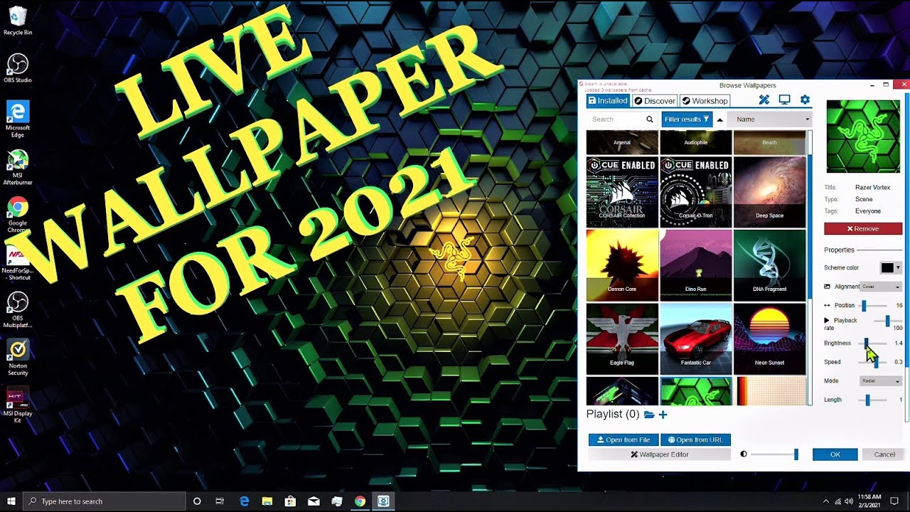 INSTALL LIVE WALLPAPER FREE FOR DESKTOP, LAPTOP | 2021 - YouTube