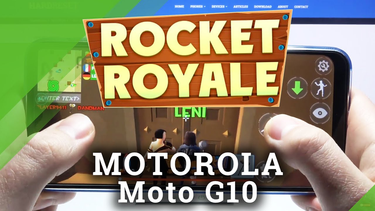 Test of Rocket Royale on Motorola Moto G10 - Performance Checkup - YouTube