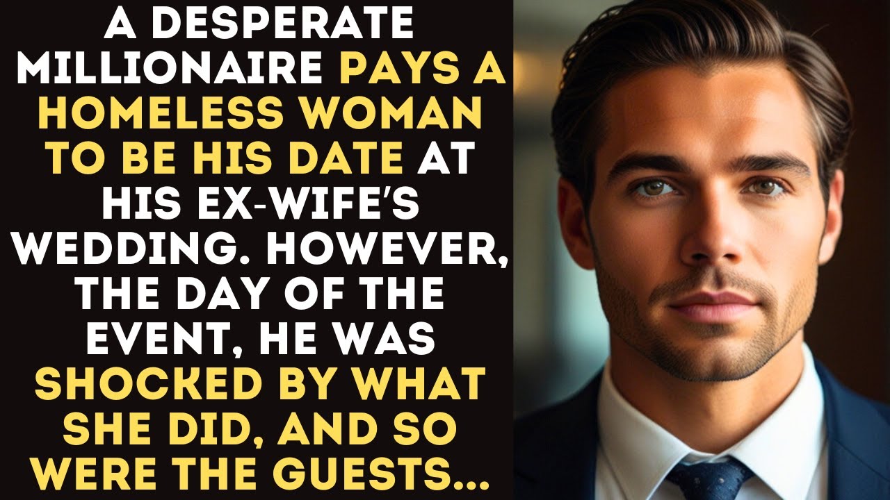 A Millionaire Pays a Homeless Woman to be His Date at His Ex-Wife’s Wedding. - YouTube