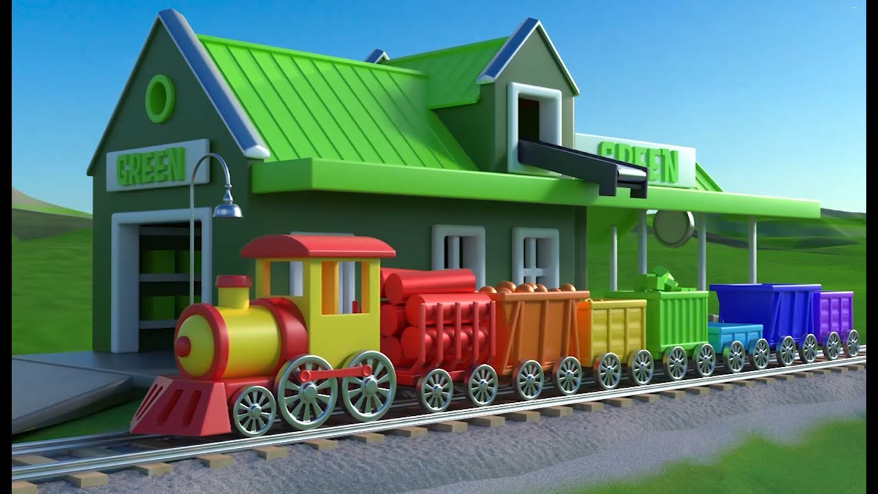 Color Train Song – Learn Colors with Shapes & Adventures! - YouTube