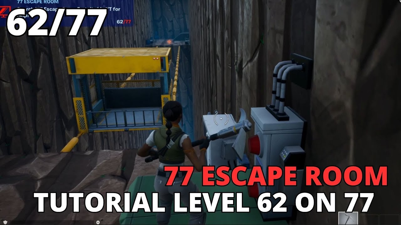 TUTORIAL HOW TO PASS LEVEL 62 ON 77 ESCAPE ROOM (Part 62 of 77 ESCAPE ROOM) FORTNITE 77 ESCAPE ...