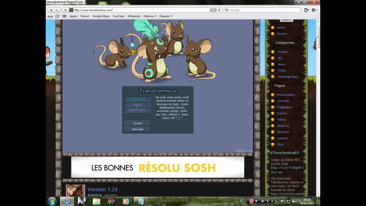 Como se cadastrar no Transformice - Tutorial 2012 - YouTube