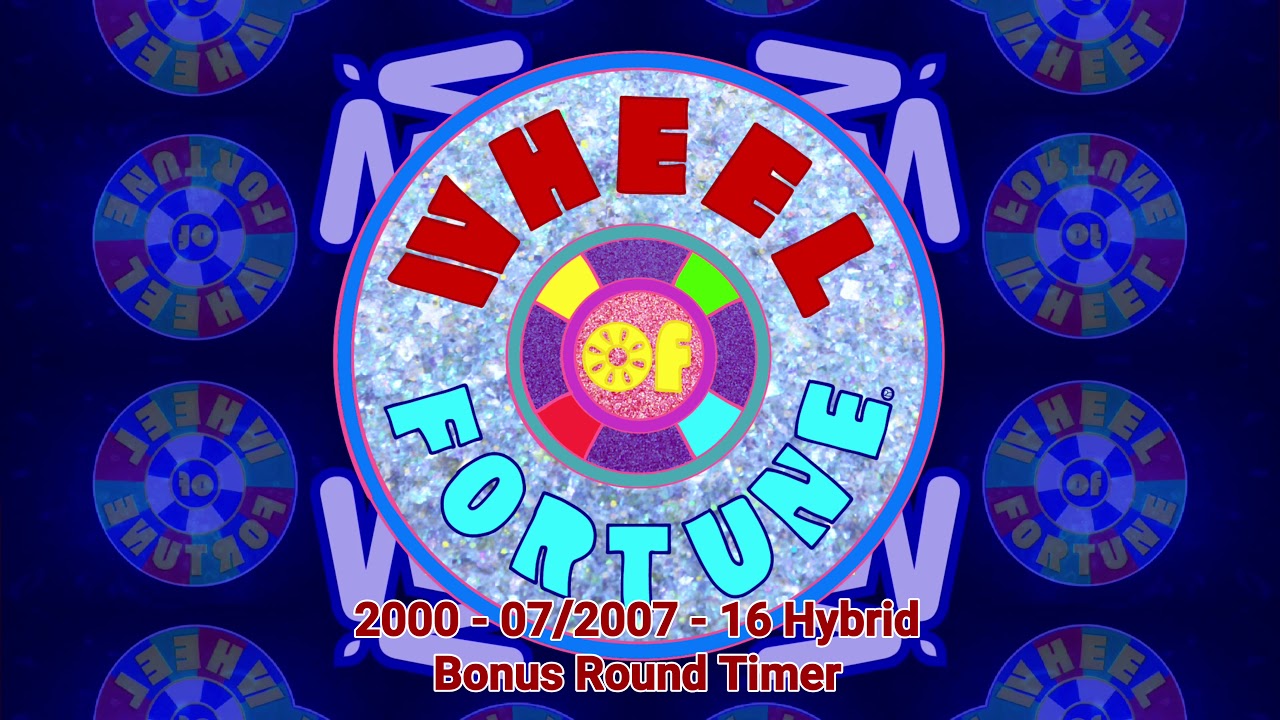 Wheel of Fortune 2000 - 07 / 2007 - 16 Hybrid Bonus Round Timer - YouTube